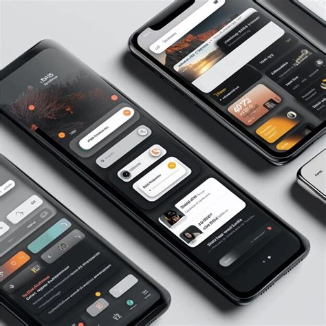 A Sleek And Modern Mobile App Interface With Intuitive Navigation And Clean Design Elements