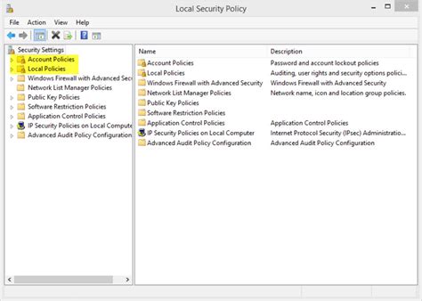 Lab Configure Windows Local Security Policy Answers