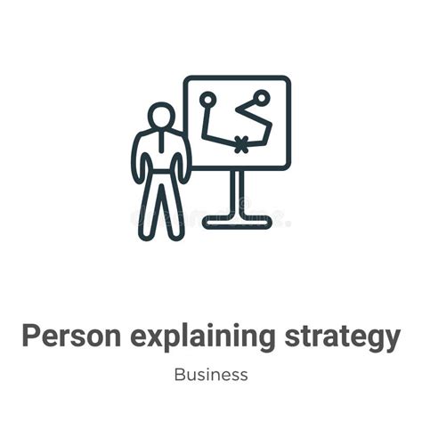 Person Explaining Data Icon In Filled Thin Line Outline And Stroke Style Vector Illustration