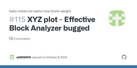 xyz plot effective block analyzer bugged · issue 115 · hako mikan sd