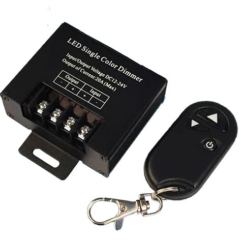 LED灯带调光器单色灯条控制器柜台灯广告RF无线遥控大功率开关12V 虎窝淘
