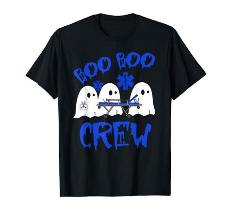 Boo Boo Crew Funny Ghost Ems Emt Paramedic Nurse Halloween T Shirt