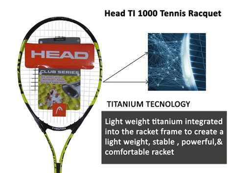 Buy Head TI 1000 (Titanium) Tennis Racquet Online at Lowest Prices in ...