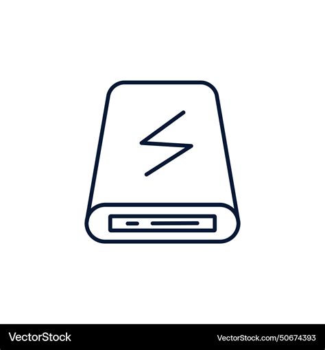 Portable External Hard Drive Disk Royalty Free Vector Image