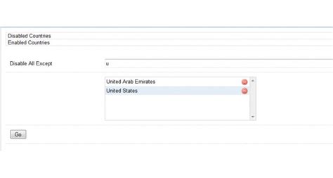 Opencart Disable Enable Countries