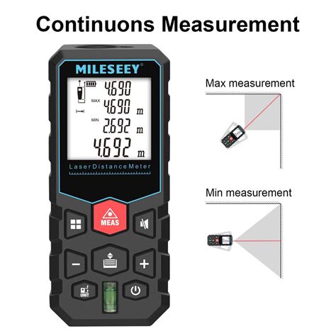 Mileseey Professional Laser Rangefinder X5 40m 60m 80m 100m High
