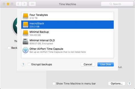 How To Set Up An External Drive As A Time Machine Destination For