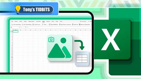 how to turn a screenshot into excel data