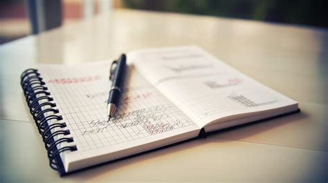 Premium Photo Pen On The Top Of A Notebook