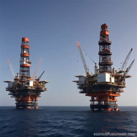 Offshore Oil Rig Prompts Stable Diffusion Online
