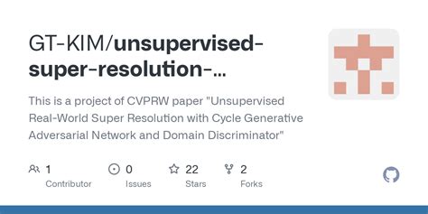 Github Gt Kim Unsupervised Super Resolution Domain Discriminator This Is A Project Of Cvprw