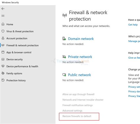 How To Reset Windows Firewall To Its Default Settings