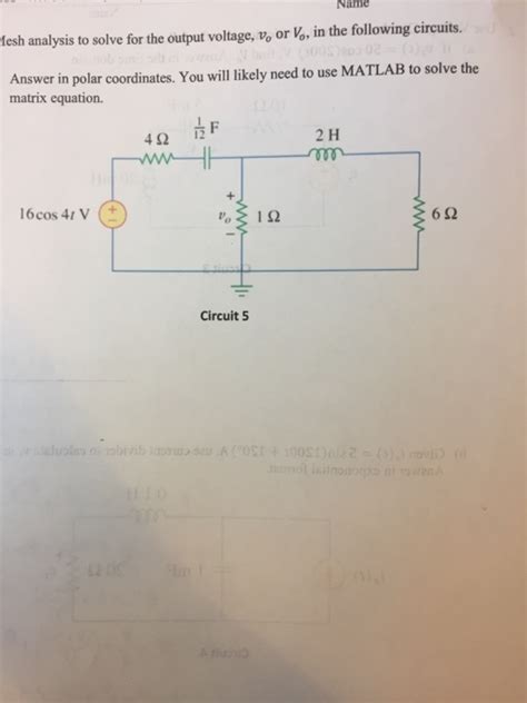 Solved Use Voltage Or Current Divider To Solve Chegg Com