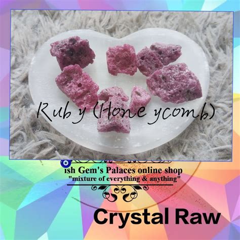Crystal Raw Ruby Honeycomb Shopee Malaysia
