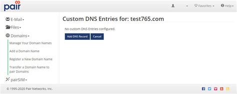 Adding An Spf Record To A Domain Knowledge Base Pair Networks