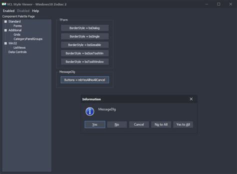 Delphistyles Vcl Style Win10modernzodiac
