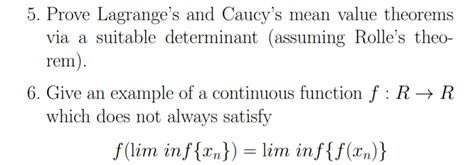 Solved Prove Lagranges And Caucy S Mean Value Theorems Chegg Com