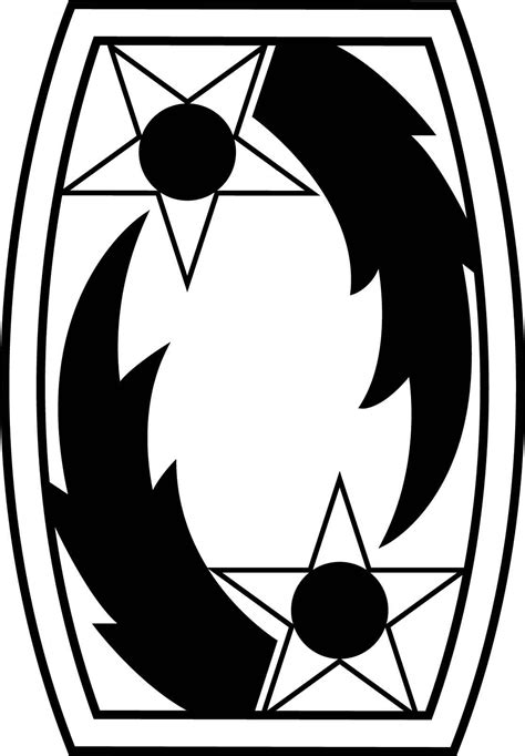 Artstation Us Army 69th Air Defense Artillery Brigade Patch Vector File Black White Vector