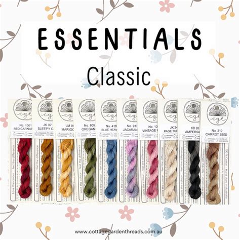Essentials Classic Thread Pack Cottage Garden Threads