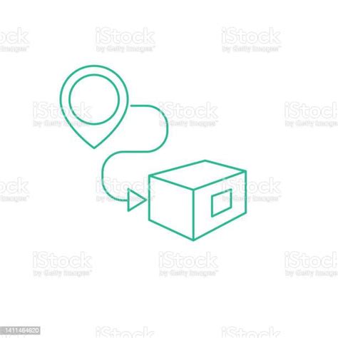 패키지 위치 투명한 기지의 배송 및 물류 배송 및 운송 얇은 라인 아이콘 상자에 대한 스톡 벡터 아트 및 기타 이미지 상자 외형선 녹색 Istock