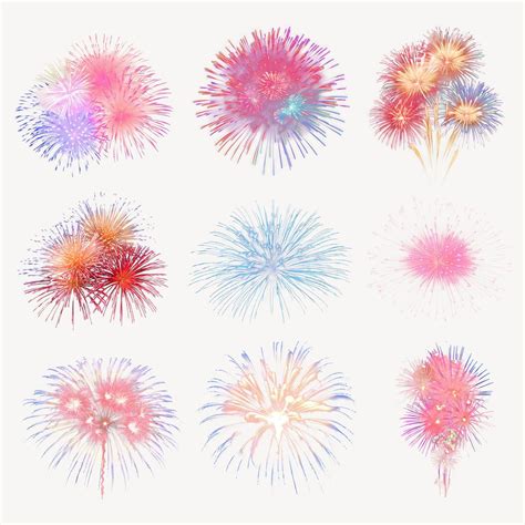 Firework Effect Element Set Free Photo Rawpixel