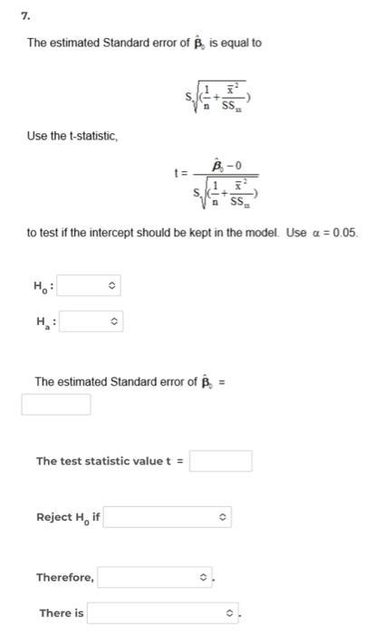 Solved Fitting The Model The Method Of Least Squares Chegg