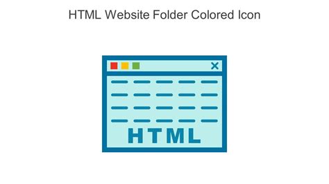 HTML Website Folder Colored Icon In Powerpoint Pptx Png And Editable Eps Format PPT Template