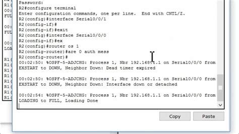 ccna security how to configure ospf md5 authentication youtube