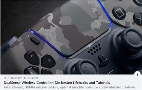 DualSense Lifehacks Und Tutorials Ulrich Wimmeroth