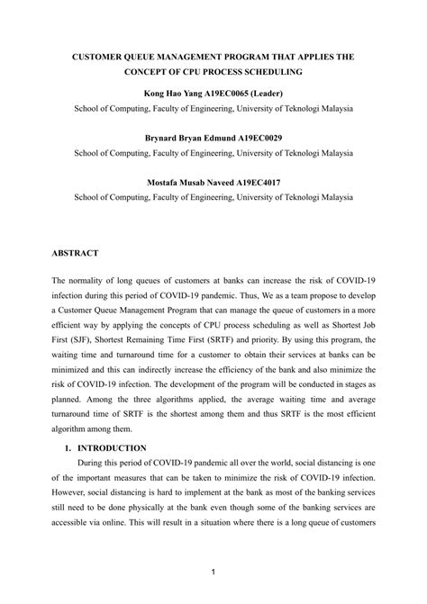 PDF Operating System Project Presentation