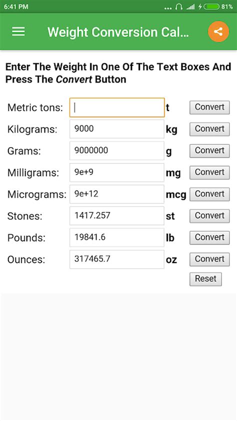 Weight Converter Apk For Android Download