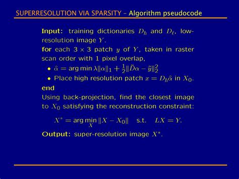 Ppt Image Super Resolution Via Sparse Representation Powerpoint Presentation Id1186218