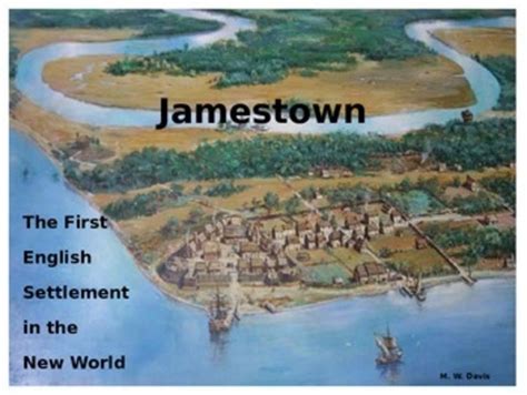 The First English Settlements Map