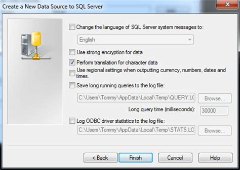 Setting Up An Odbc Connection In Windows Sql Server Datamensional