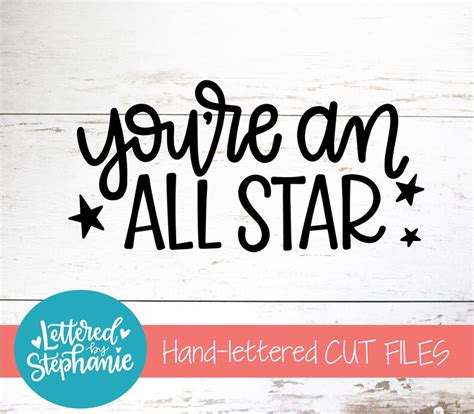 Youre An All Star Svg Cut File Digital File Svg Nursery Decor