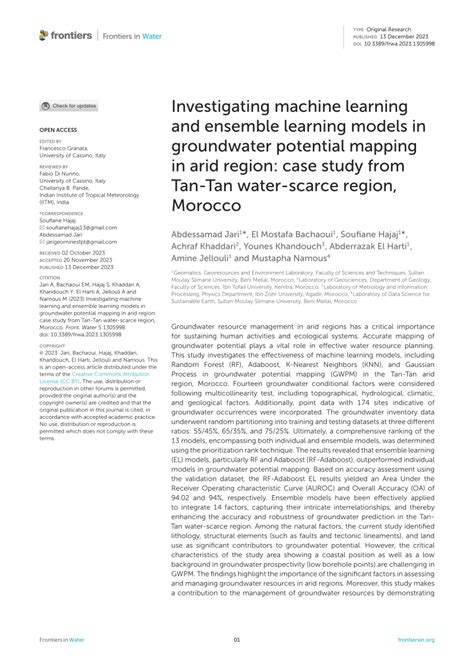 Pdf Investigating Machine Learning And Ensemble Learning Models In