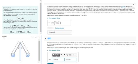 solved leaming goal to apply the principle of angular