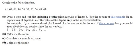 Solved Consider The Following Data Chegg