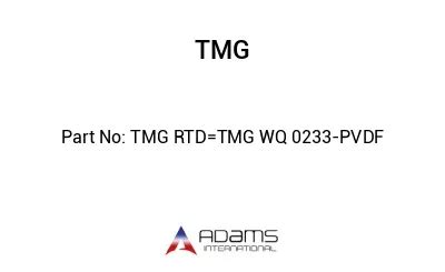 Tmg Rtdtmg Wq 0233 Pvdf Tmg United States Adams International