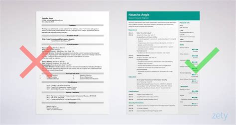 Cyber Security Resume Sample [also For Entry Level Analysts]