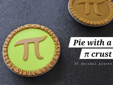 Pi Day Pie π≈3 14 Memorize Up To 35 Digits Of Pi By Karen Chau Designs Makerworld Download