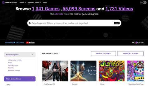 Game UI Database 2 0 Is The Ultimate Free Reference Tool For Game Designers Creative Bloq
