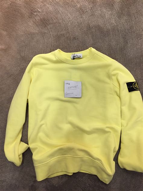 Stone Island Yellow Stone Island Jumper Grailed