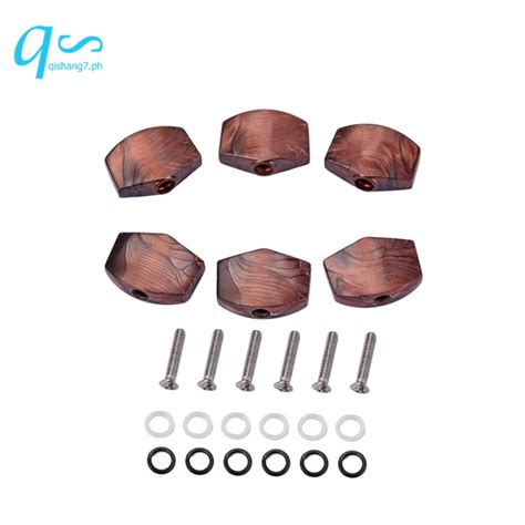 6 Pcsset Guitar Tuning Peg Buttons Knobs Machine Heads For Guitar