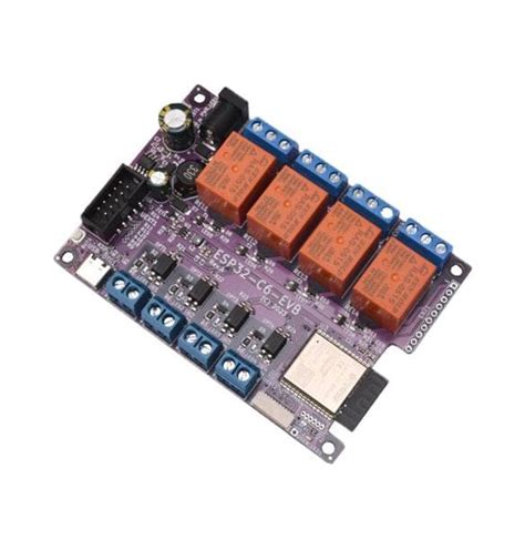 Esp32 C6 Evb Board With Wifi6 Bluetooth5 Le And Zigbee Connectivity For