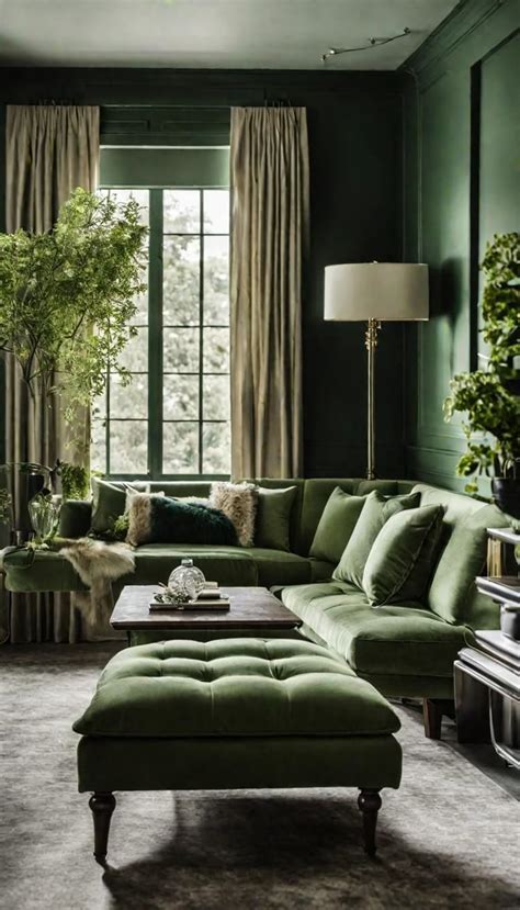 Sage Green Bedroom Design Ideas And Color Combinations All Green Living Room Dark Sage Green