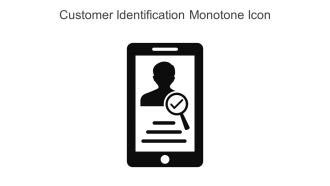 Customer Identification Monotone Icon In Powerpoint Pptx Png And Editable Eps Format PPT Slide