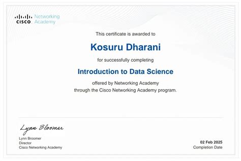 Dharani K On Linkedin Machinelearning Cisconetworkingacademy Learning Dataanalysis