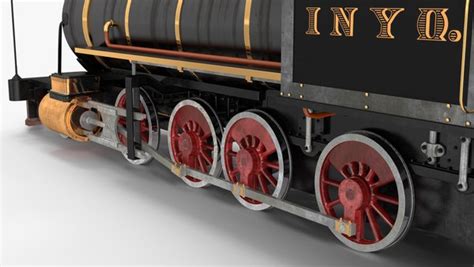 빈티지 증기 기관차와 마차 3d 모델 Turbosquid 2148462