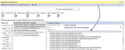 Viewing Exceptions Stack Trace In Visual Studio Integrated Application